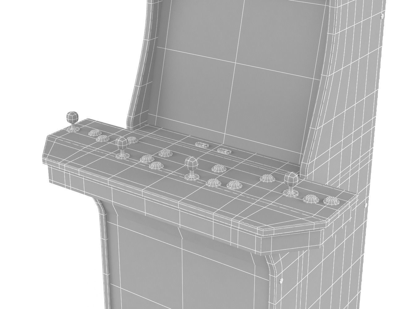 Teenage Mutant Ninja Turtles Arcade Machine 3D model | CGTrader