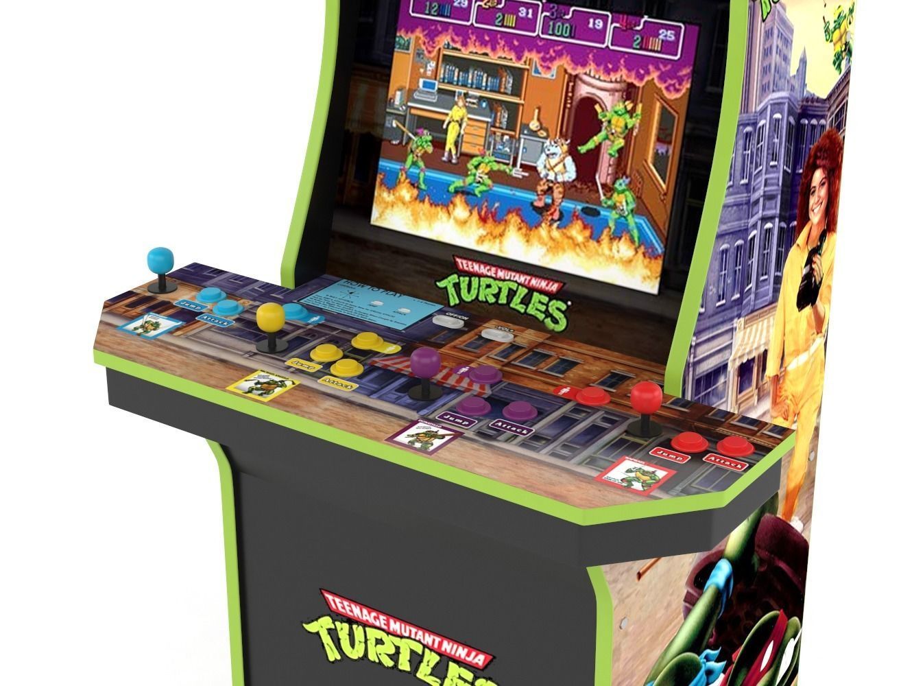 Teenage Mutant Ninja Turtles Arcade Machine 3D model | CGTrader