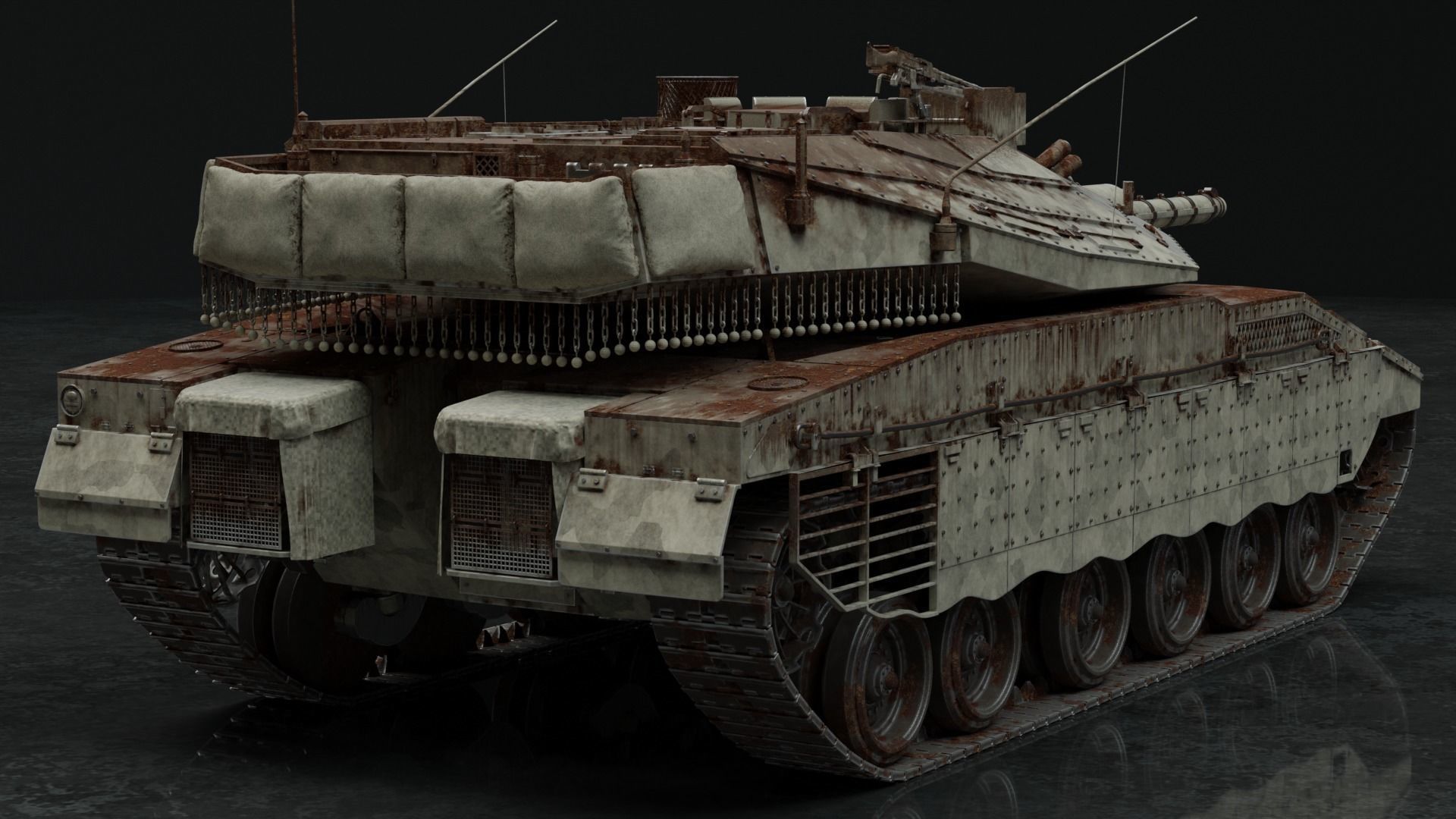 Merkava Mk IV - Battle Tank 3D model | CGTrader