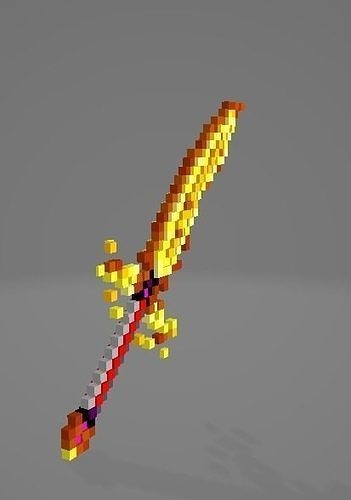 3D model Blaze Sword 3D VR / AR / low-poly | CGTrader