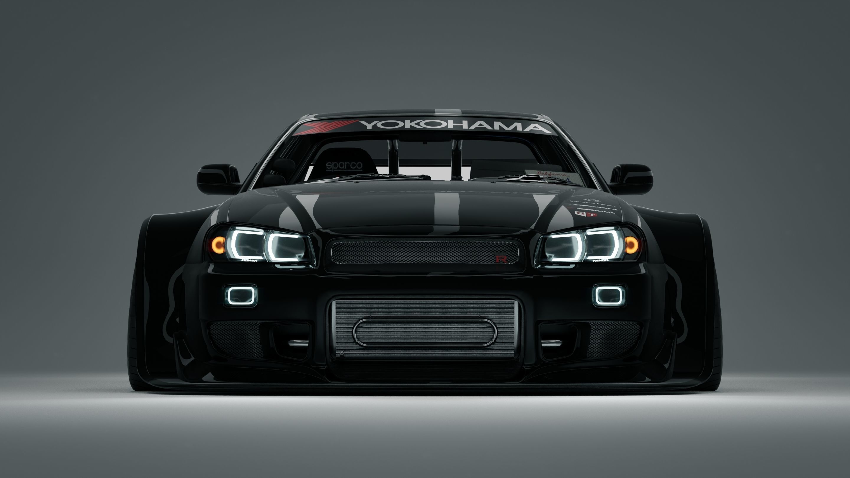 Nissan R34 Skyline widebody twin turbo 3D model | CGTrader