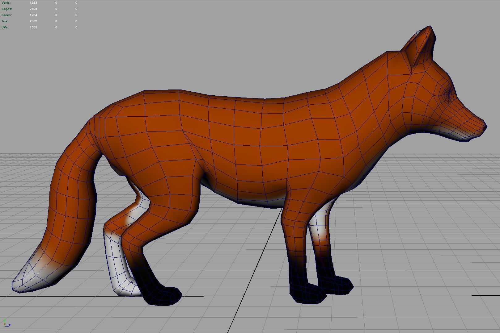 3D model Low Poly Fox - Animated VR / AR / low-poly | CGTrader