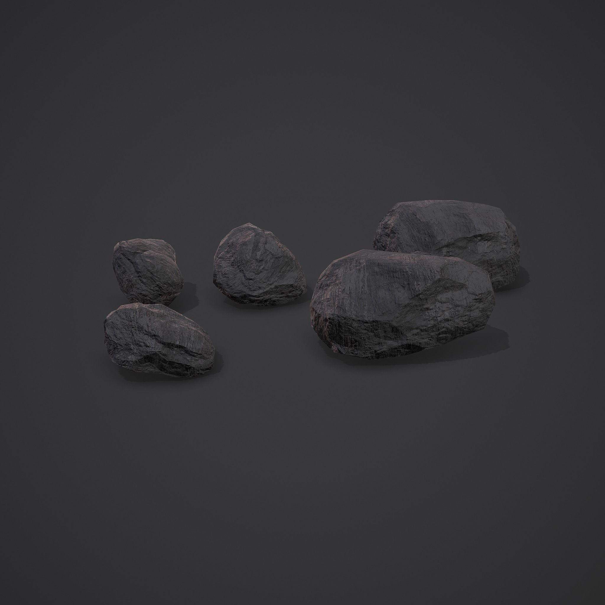 3D model Black Coal VR / AR / low-poly | CGTrader