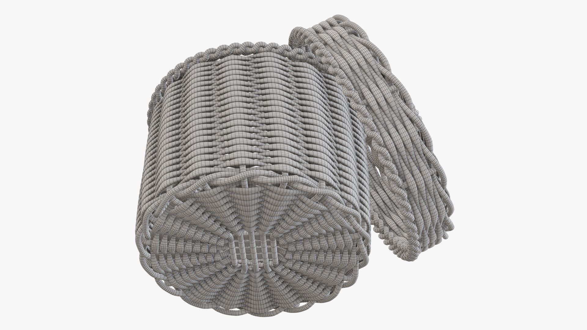 Small wicker box 3D model | CGTrader