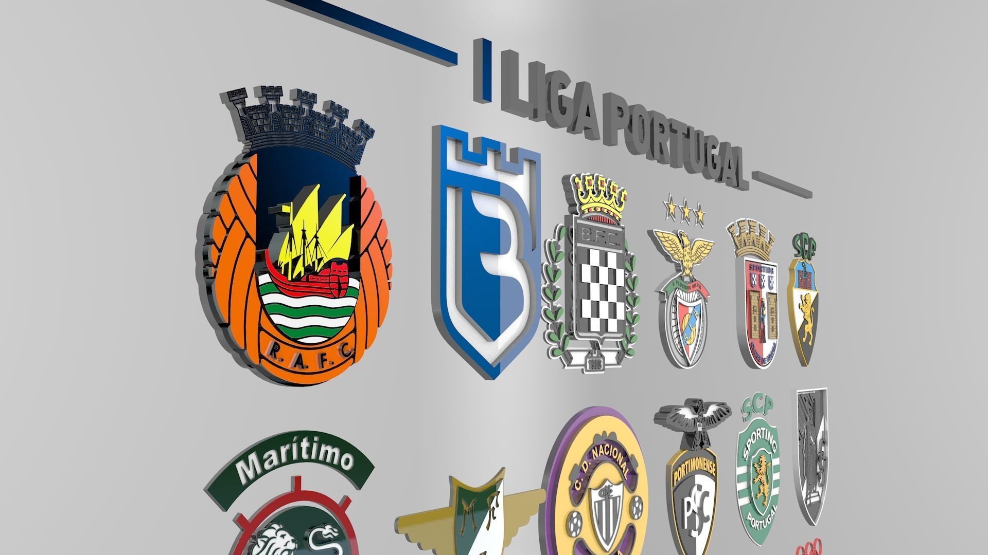 Portuguese League 3D Club Logo 3D model | CGTrader