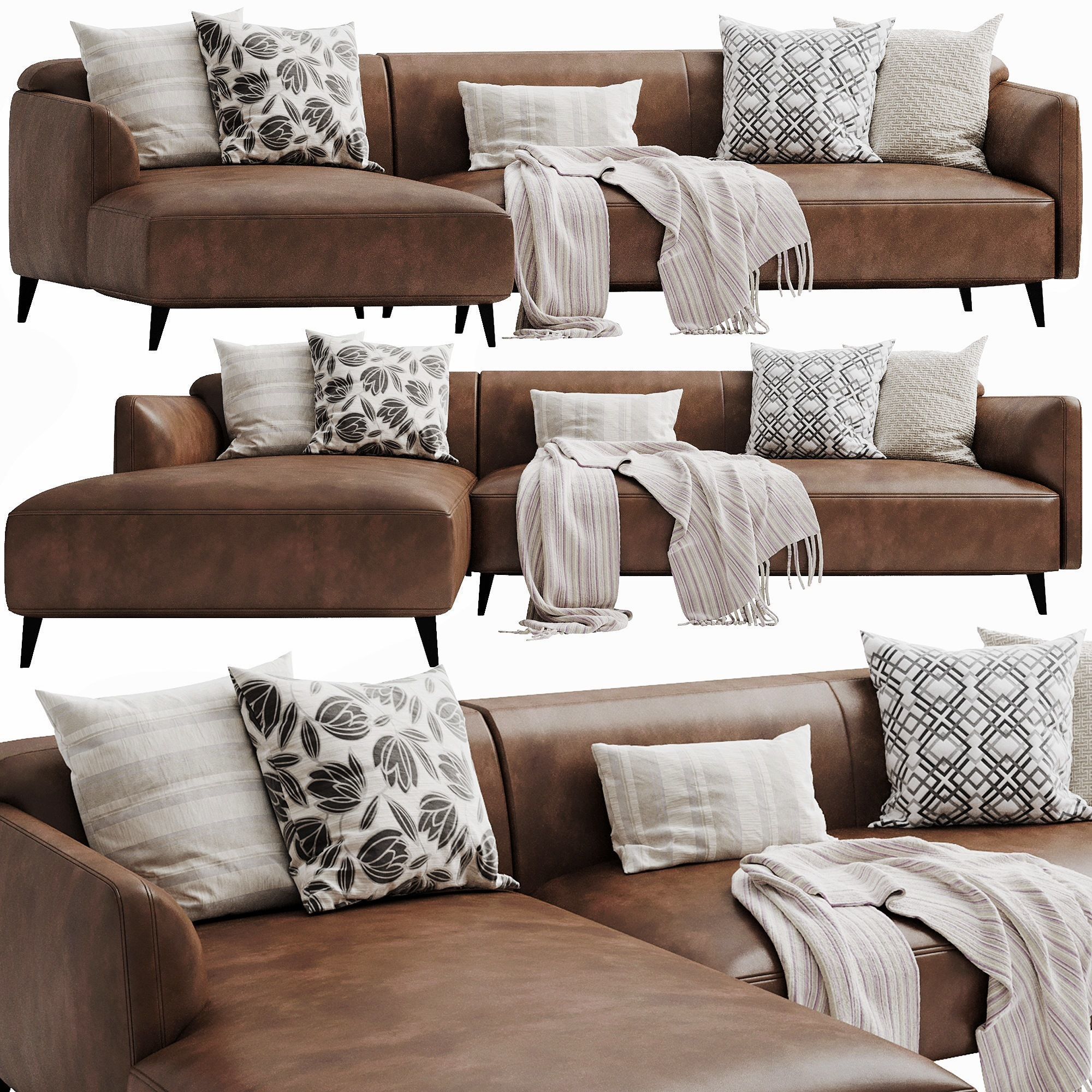 Boconcept modena chaise lounge 3D model | CGTrader