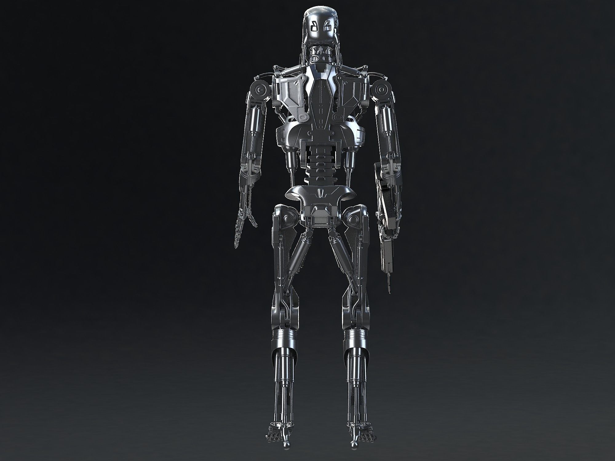 Terminator T-800 3D model rigged | CGTrader