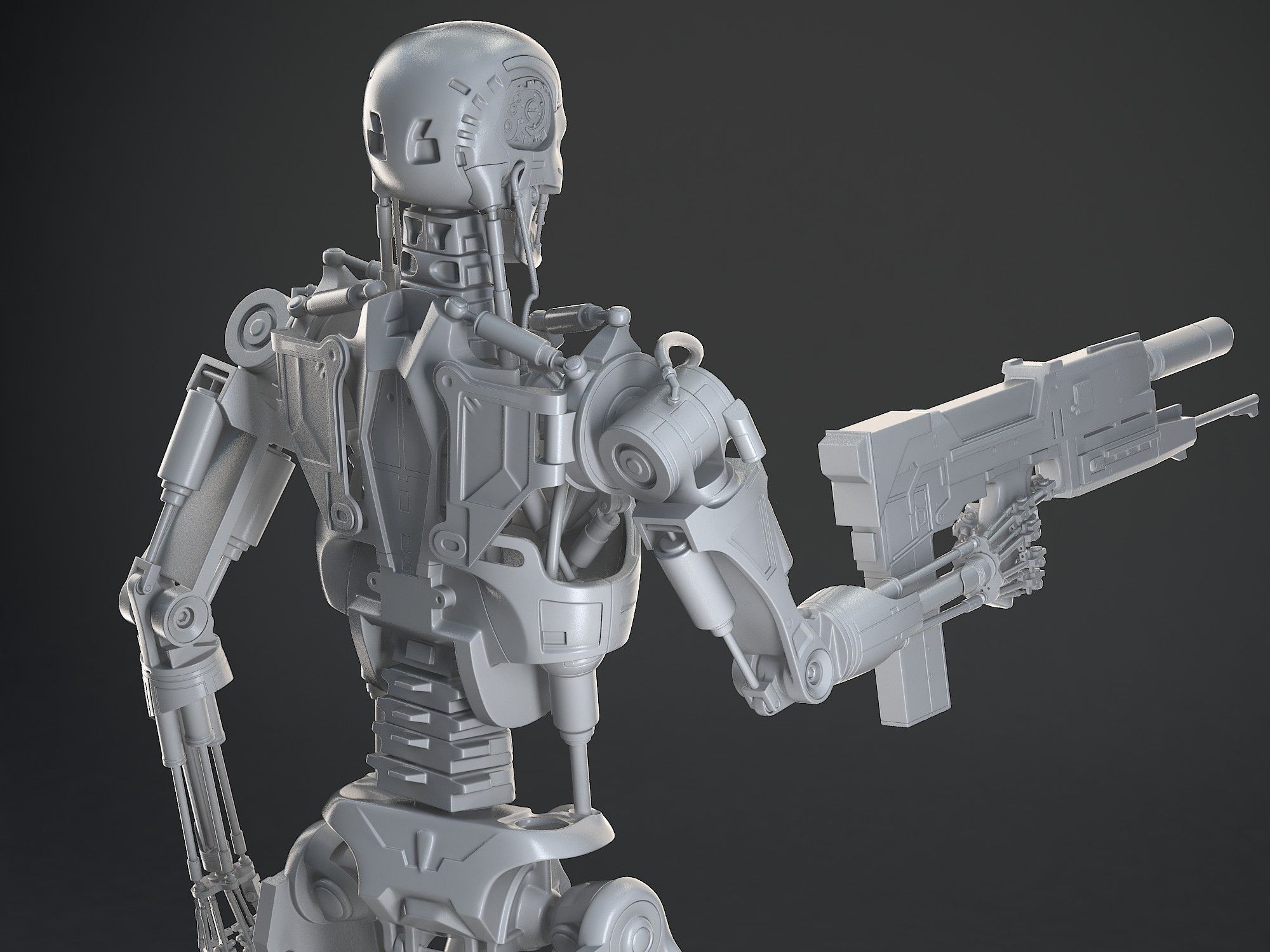 Terminator T-800 3D model rigged | CGTrader