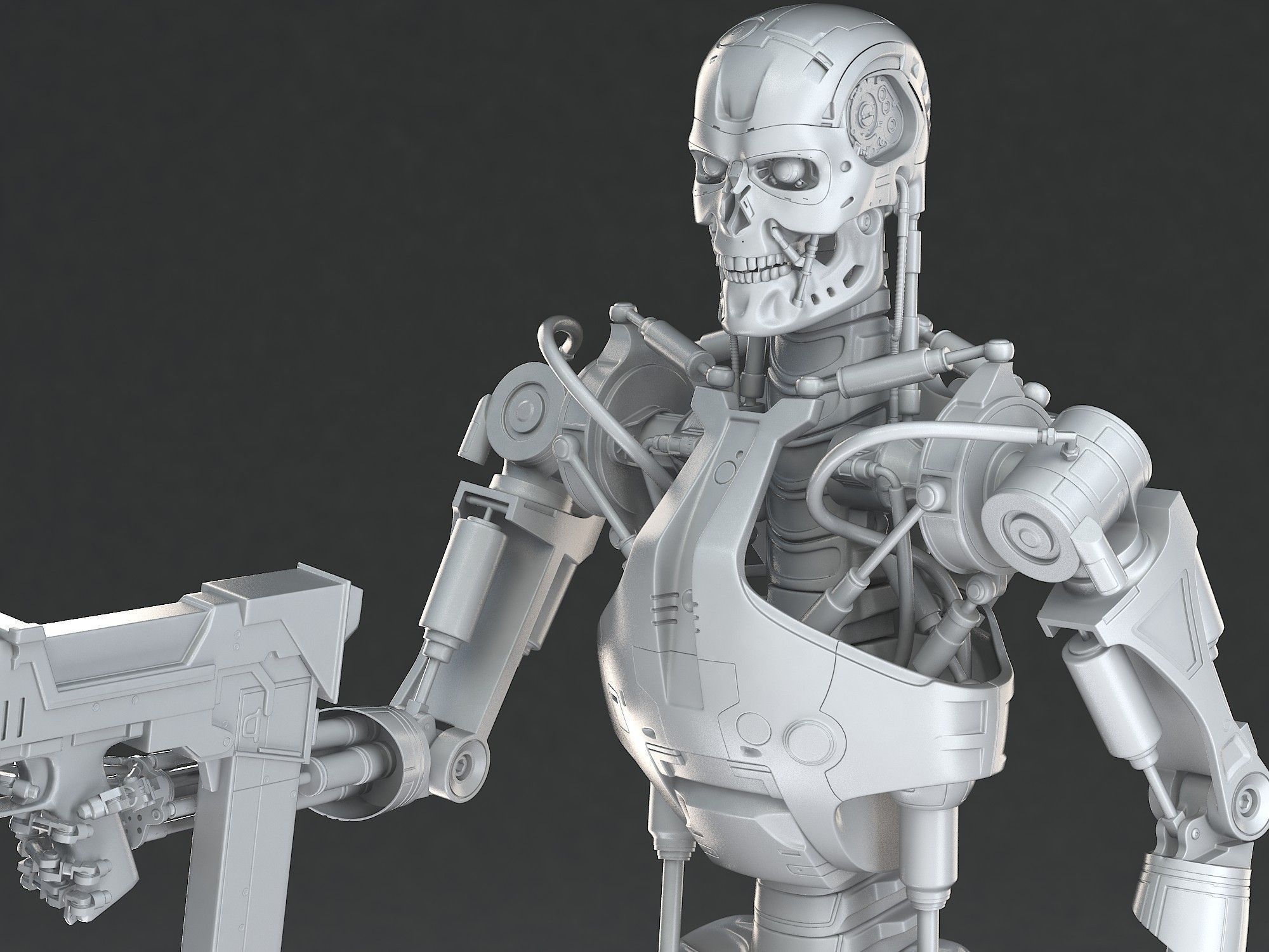 Terminator T-800 3D model rigged | CGTrader