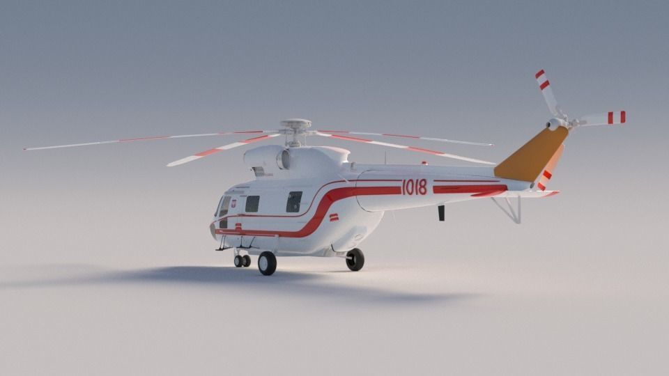 Helicopter PZL W3 Sokol free 3D model | CGTrader