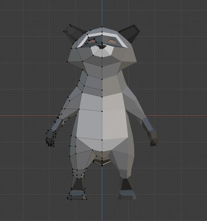 Low Poly Raccoon free VR / AR / low-poly 3D model | CGTrader