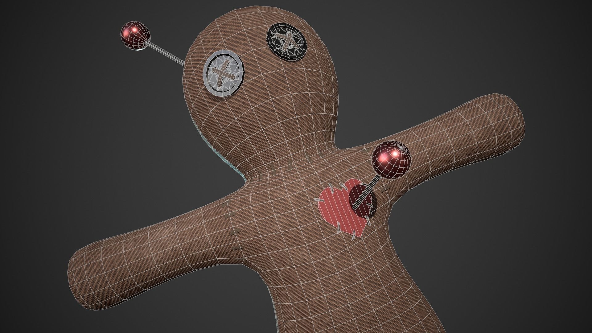 3D model Voodoo Doll VR / AR / low-poly | CGTrader