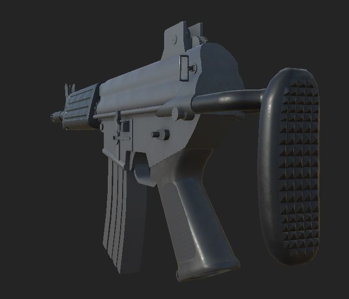Daewoo K1a Korean SMG 3D model | CGTrader