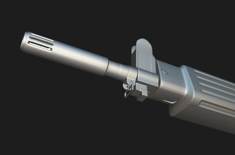 Daewoo K1a Korean SMG 3D model | CGTrader