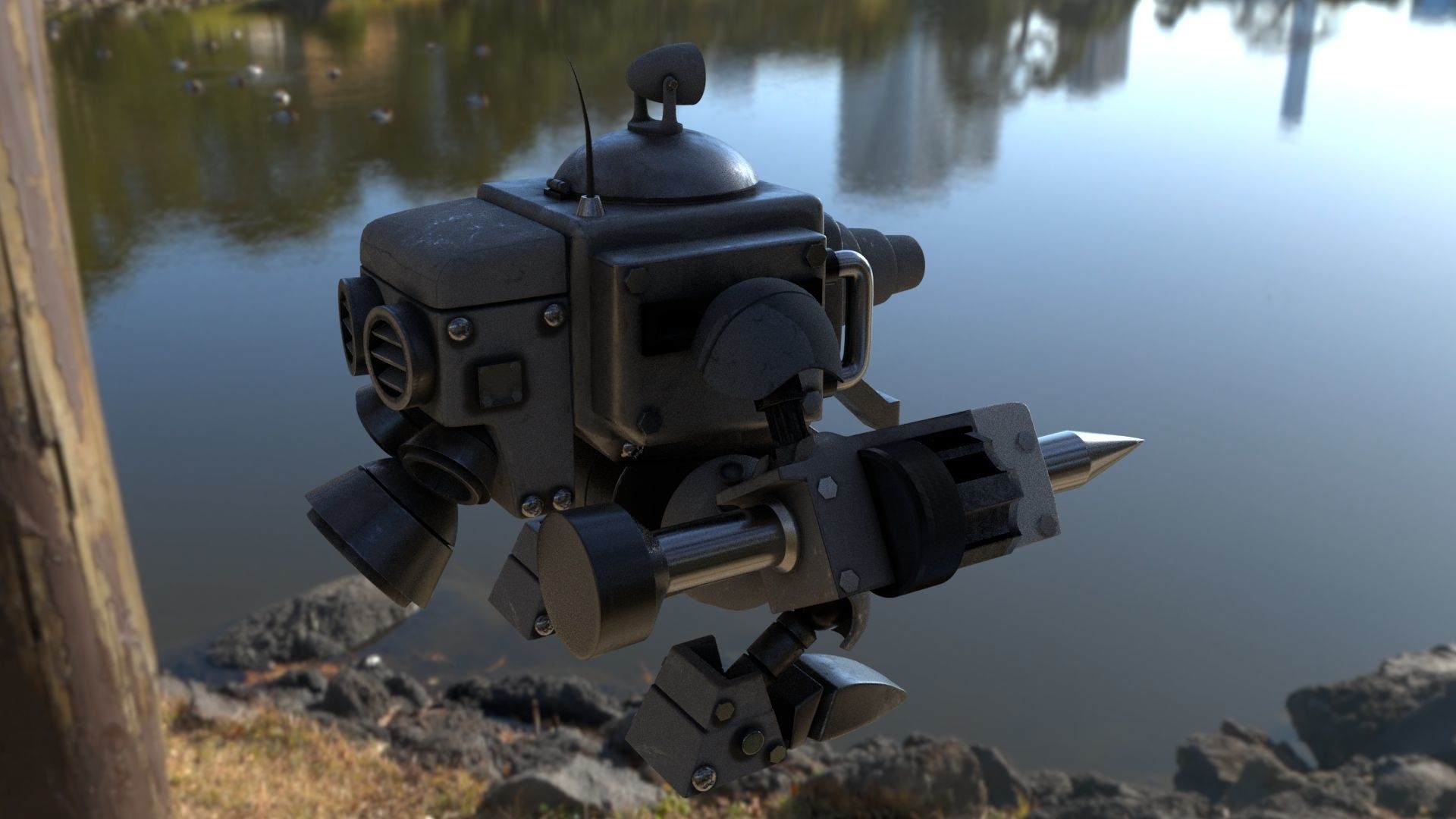 Metal Slug 5 Slug Gunner 3D model animated rigged | CGTrader
