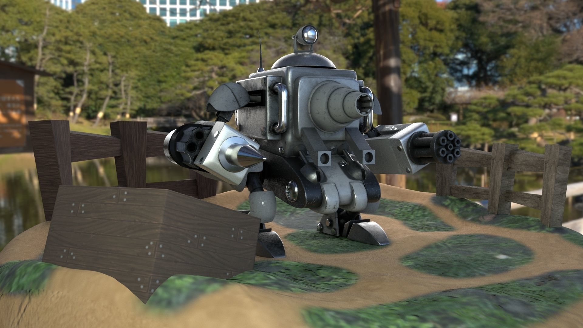 Metal Slug 5 Slug Gunner 3D model animated rigged | CGTrader