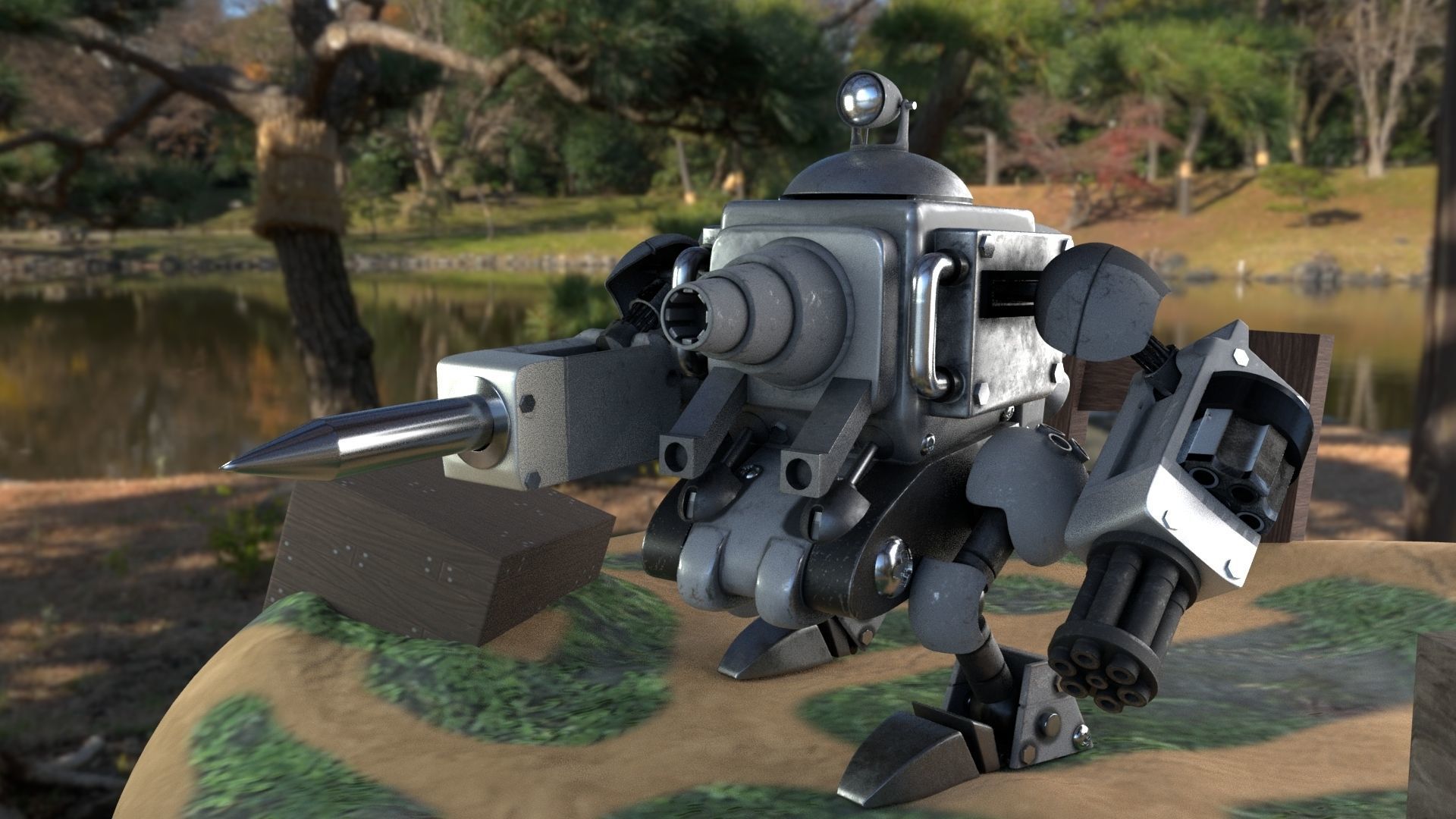 Metal Slug 5 Slug Gunner 3D model animated rigged | CGTrader