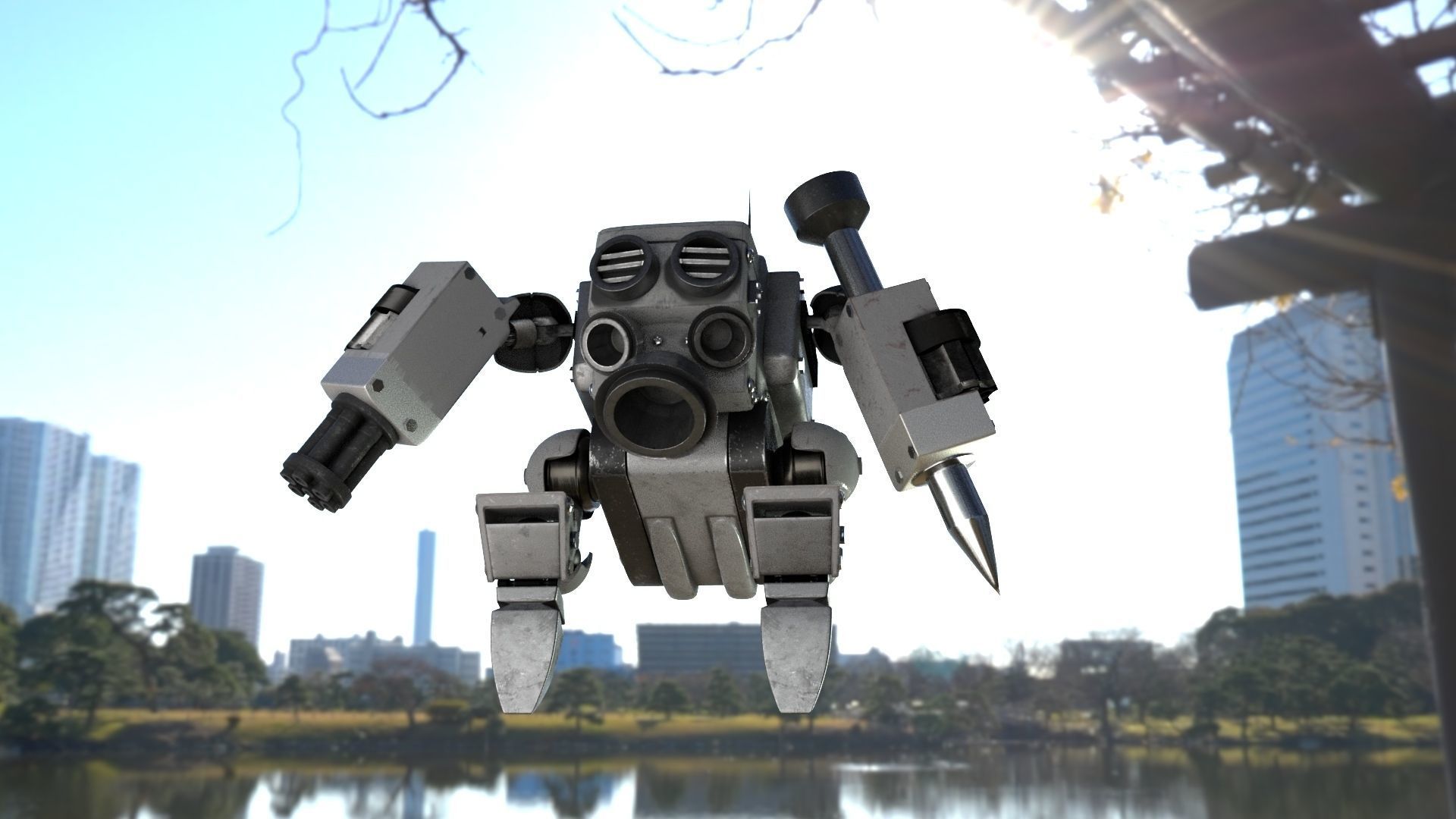 Metal Slug 5 Slug Gunner 3D model animated rigged | CGTrader