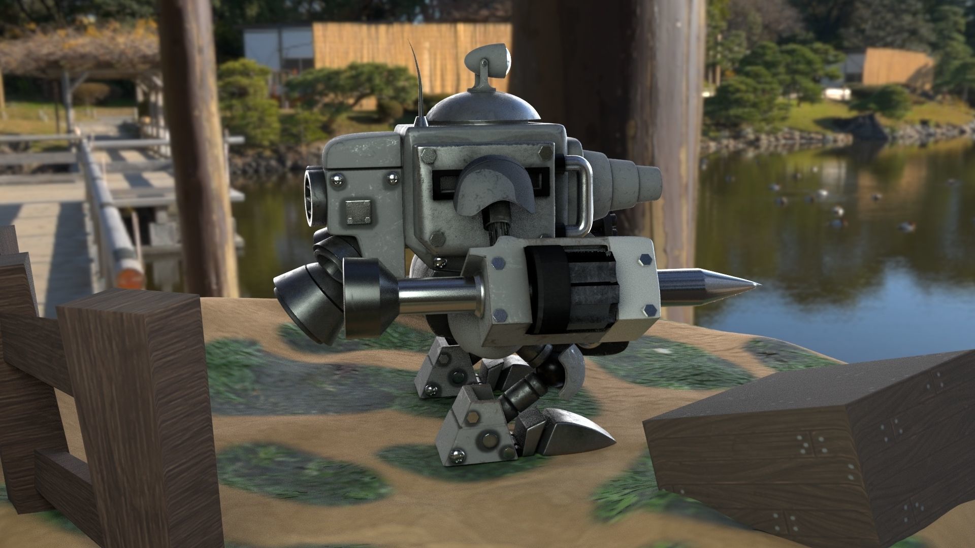 Metal Slug 5 Slug Gunner 3D model animated rigged | CGTrader