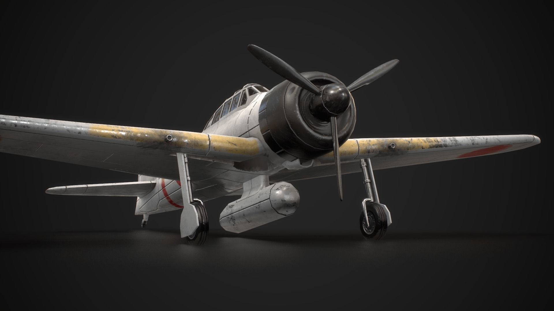 3D model Mitsubishi A6M Zero VR / AR / low-poly | CGTrader