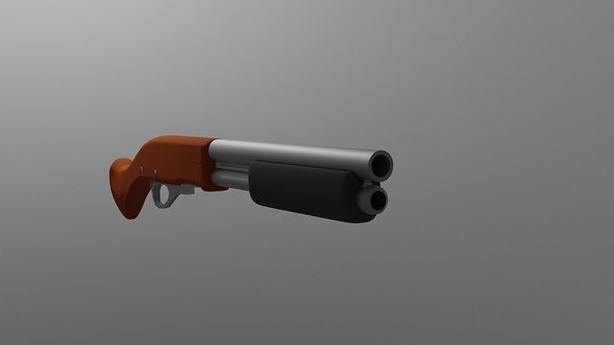 shotgun rigged free 3D model rigged | CGTrader