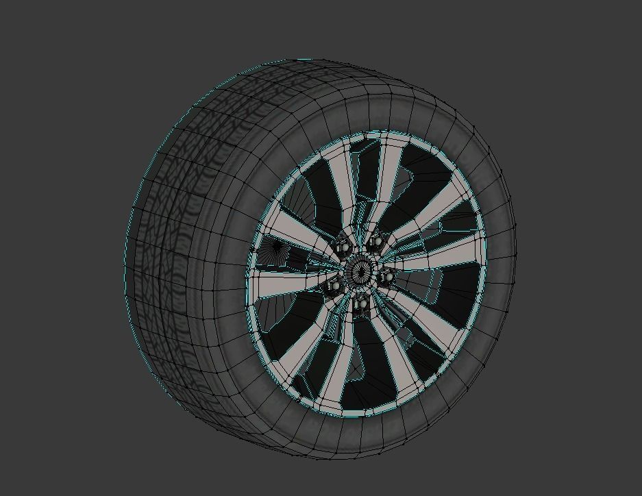 Modern Low Poly Wheel free VR / AR / low-poly 3D model | CGTrader
