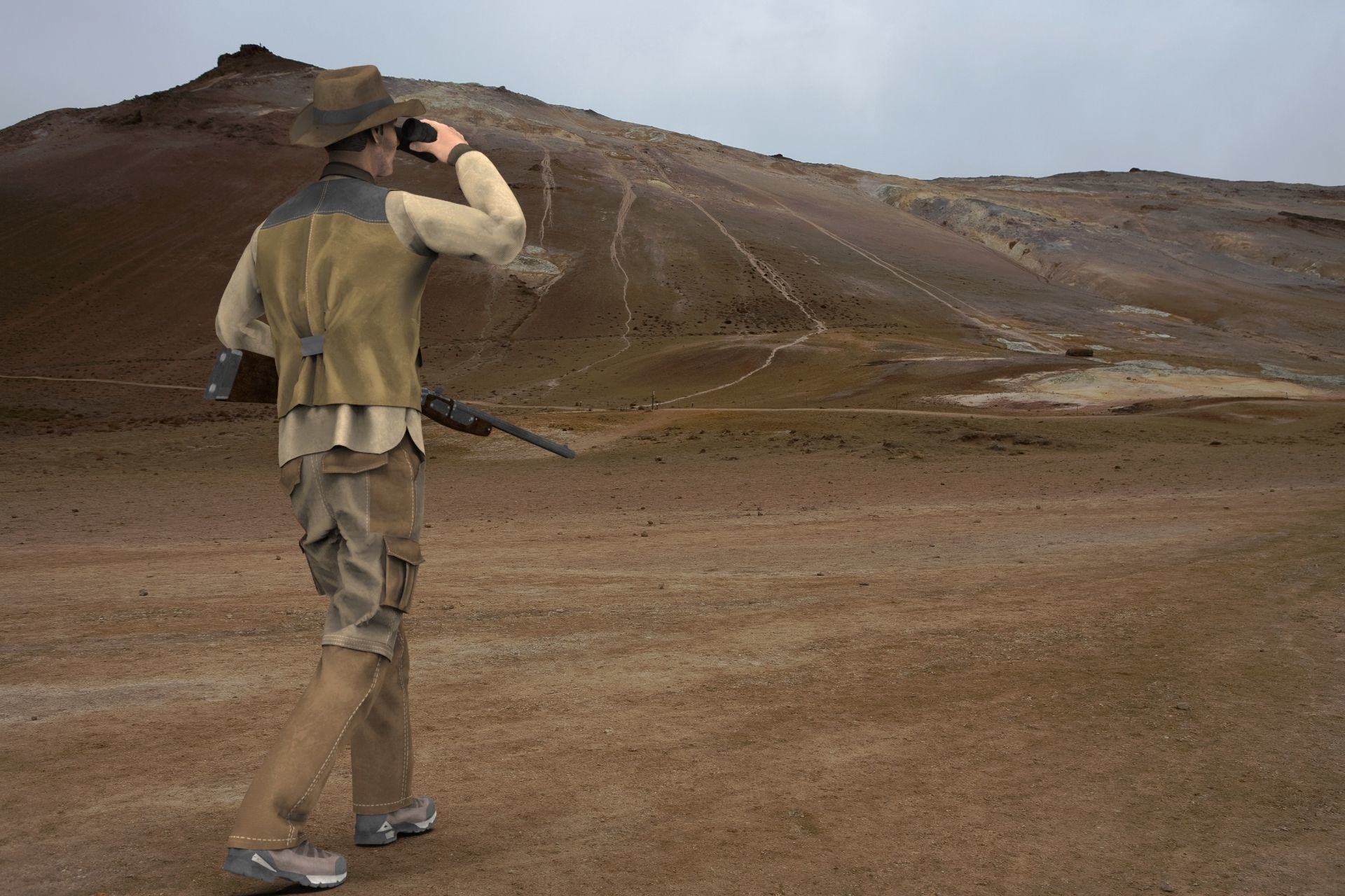 EXPLORER pose 3D model | CGTrader