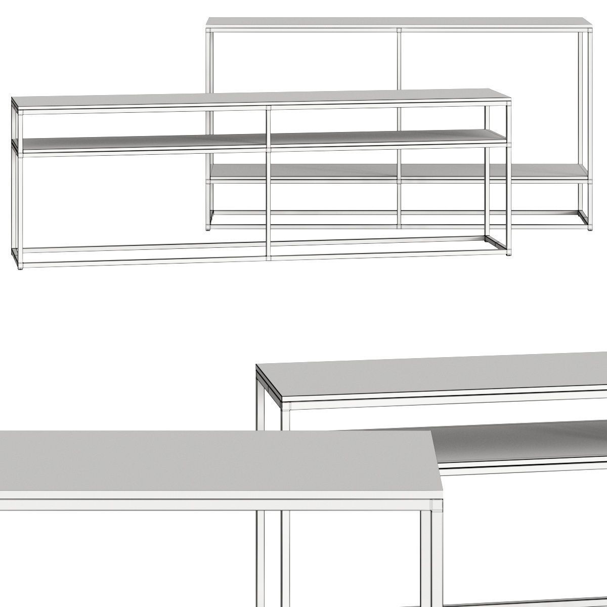 Meridiani Hardy Console Tables 3D model | CGTrader