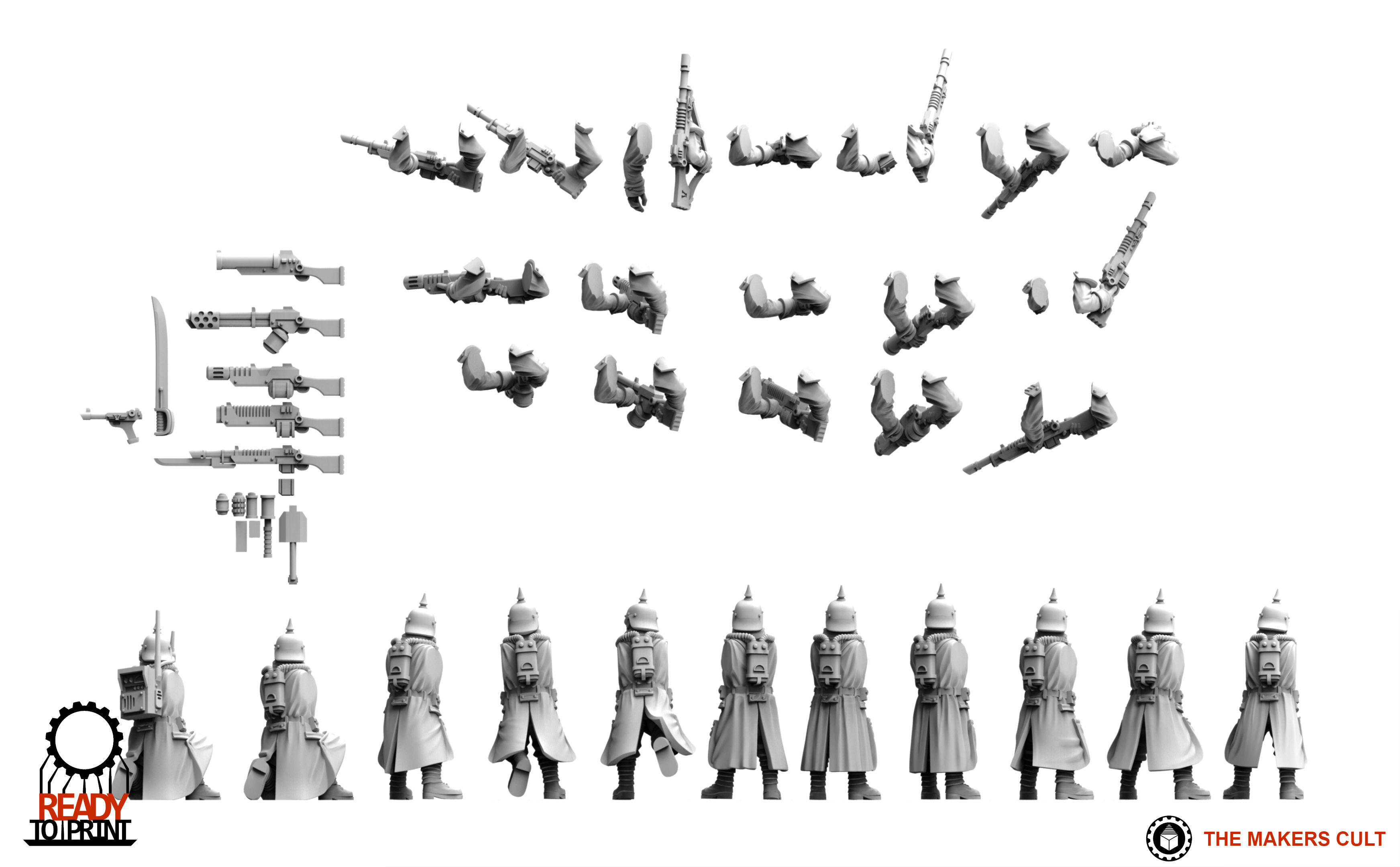 Valour Korps - Infantry Builder 3D model 3D printable | CGTrader