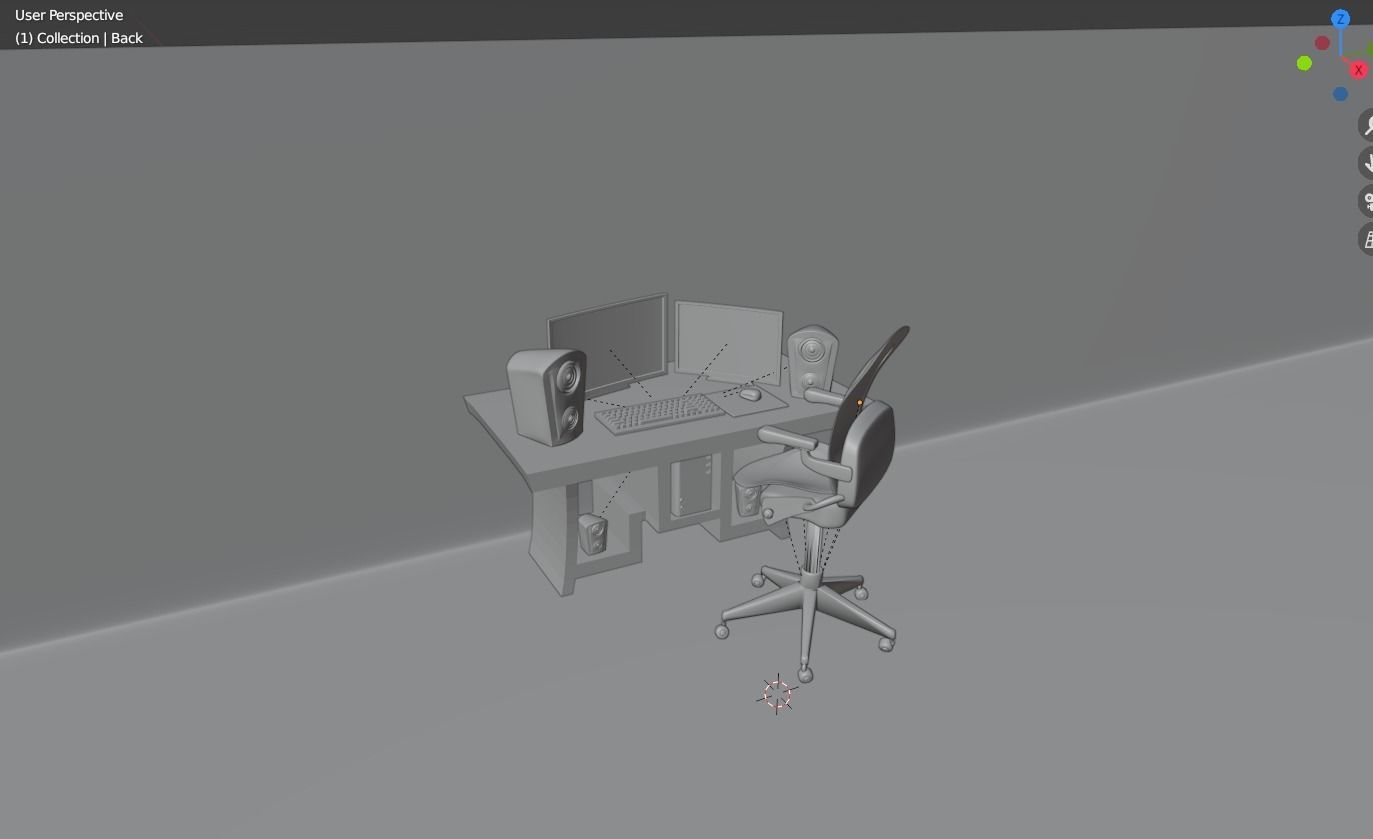 PC Setup 3D model | CGTrader