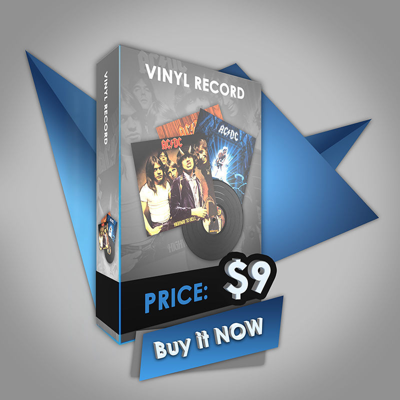 3D model Vinyl Record VR / AR / low-poly | CGTrader