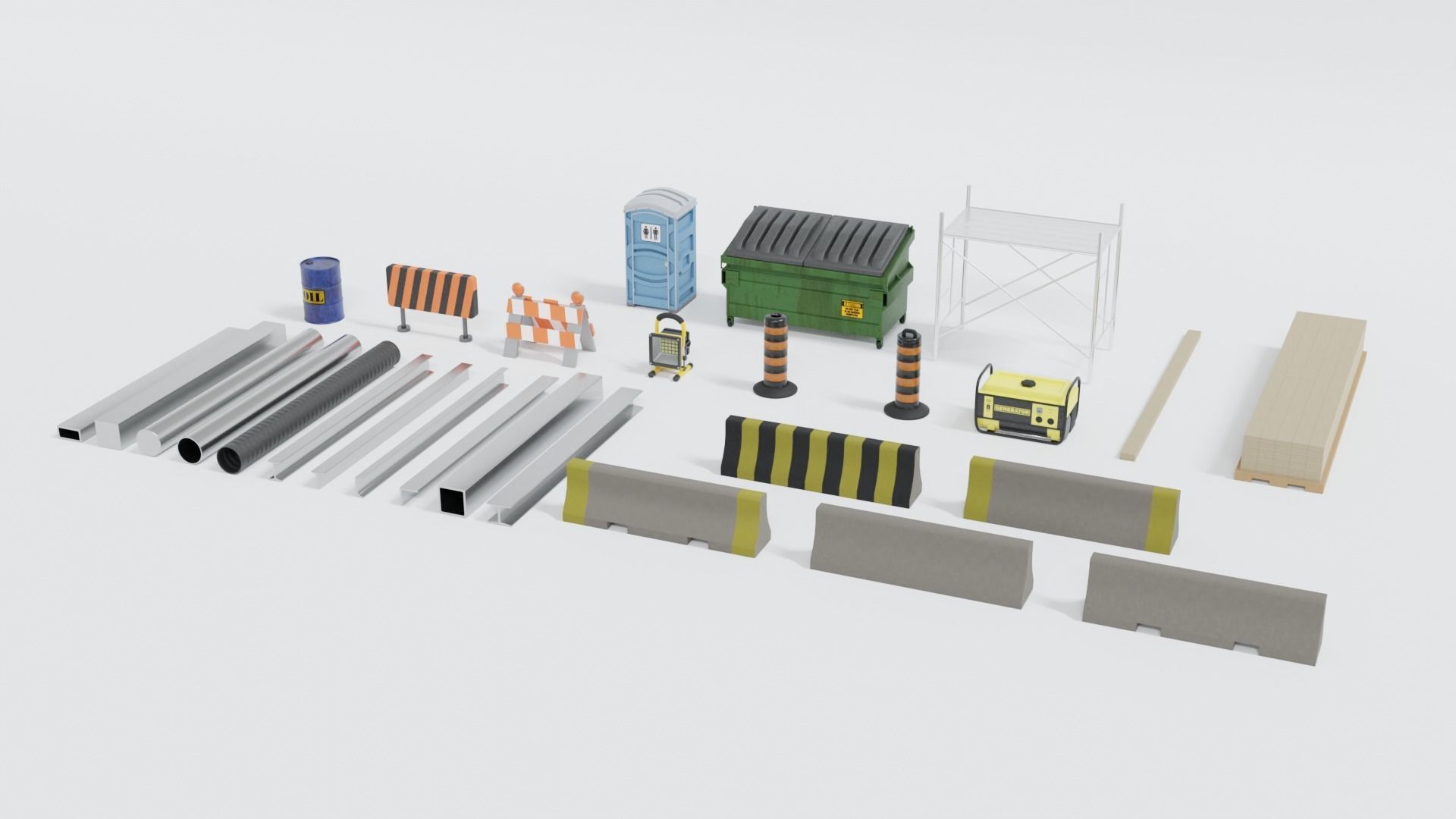 Construction Props Collection | CGTrader