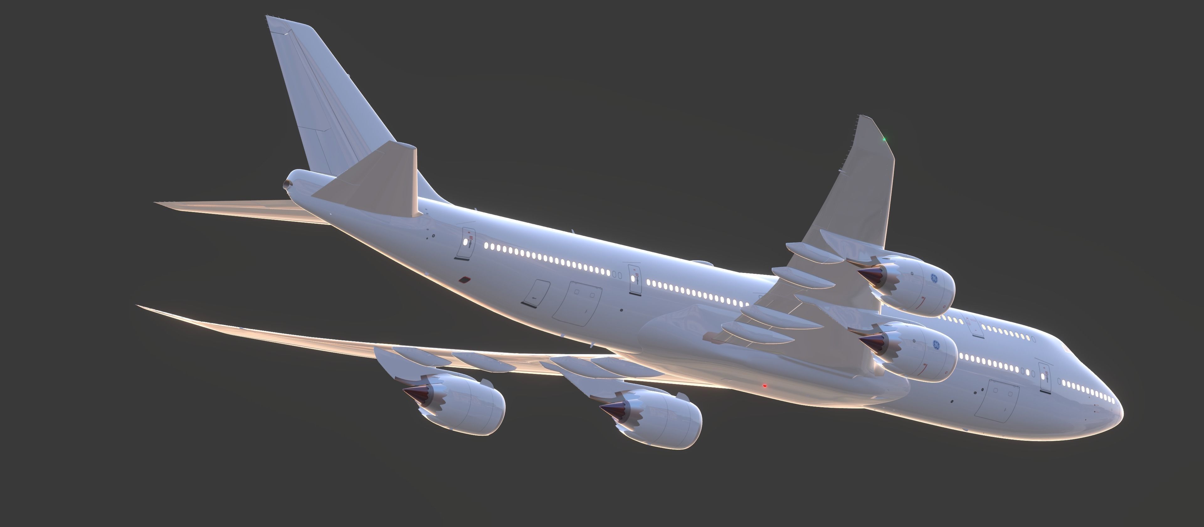 3D model Boeing 747-8i VR / AR / low-poly | CGTrader