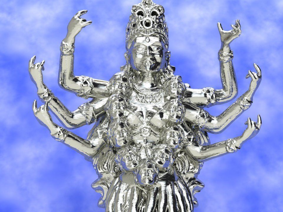 indian god jewel pendant 3d 3D model | CGTrader