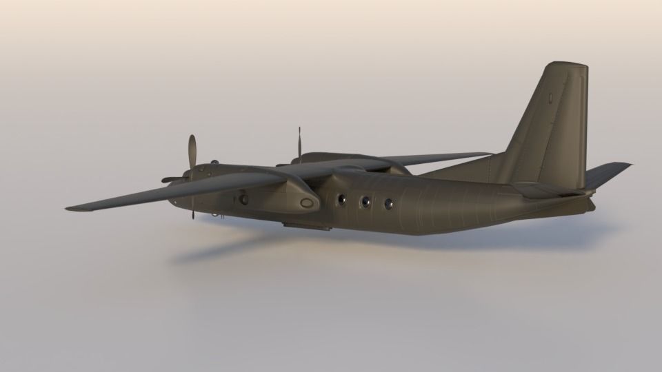 Antonov AN-24 3D model | CGTrader