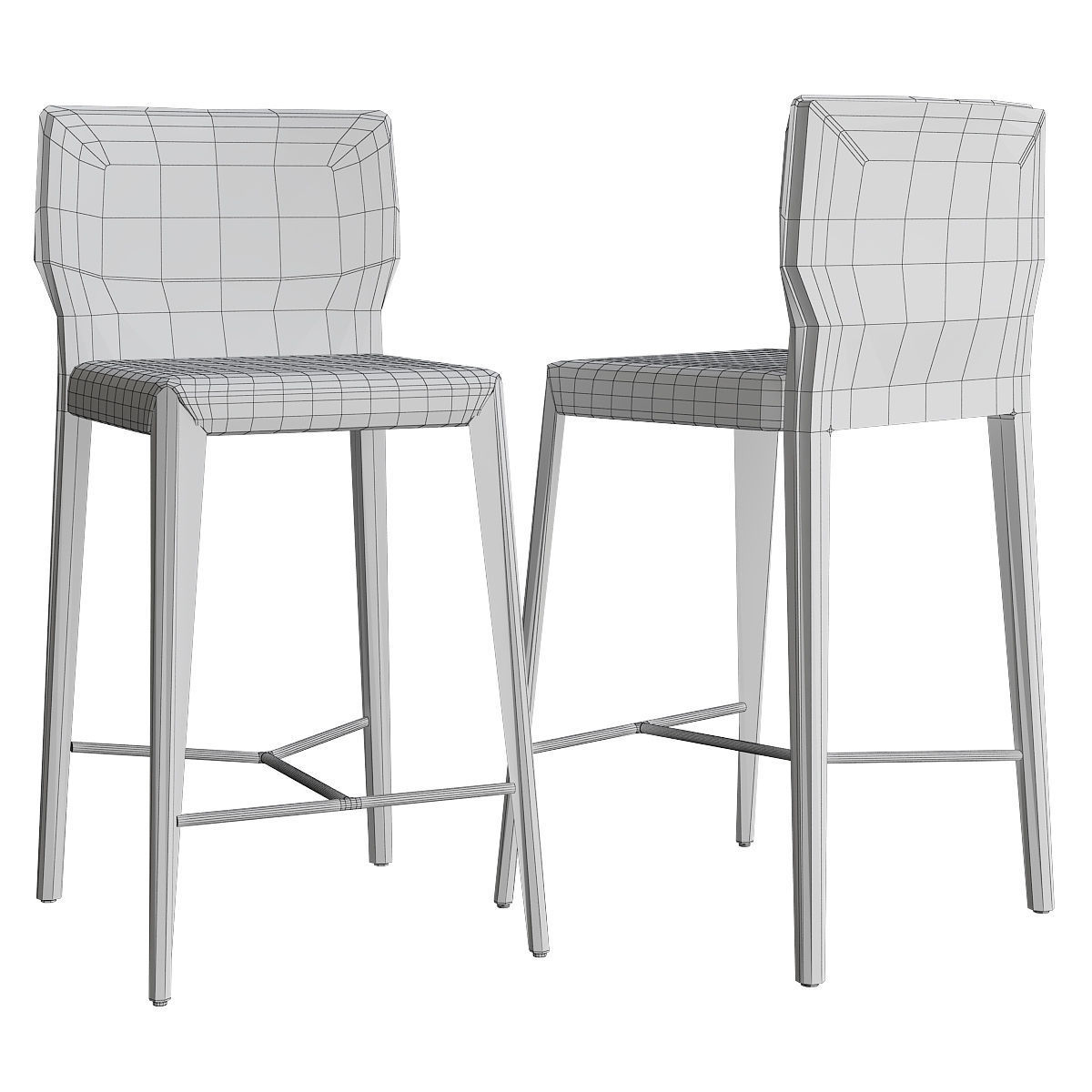 3D model Maryl - Sg Bar Stool low poly 3d model VR / AR / low-poly ...