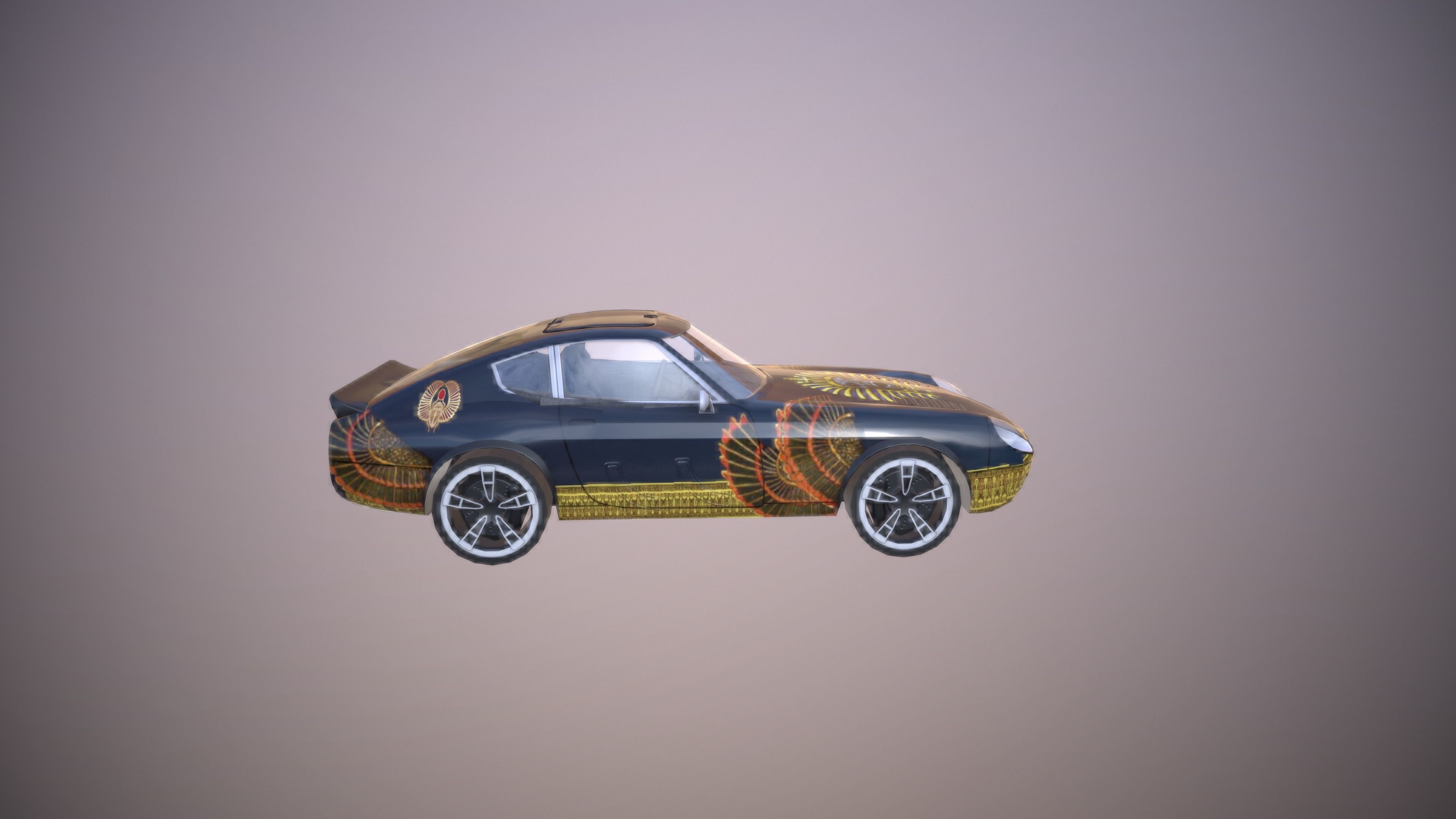 3D model pharaoh car ready for game VR / AR / low-poly | CGTrader