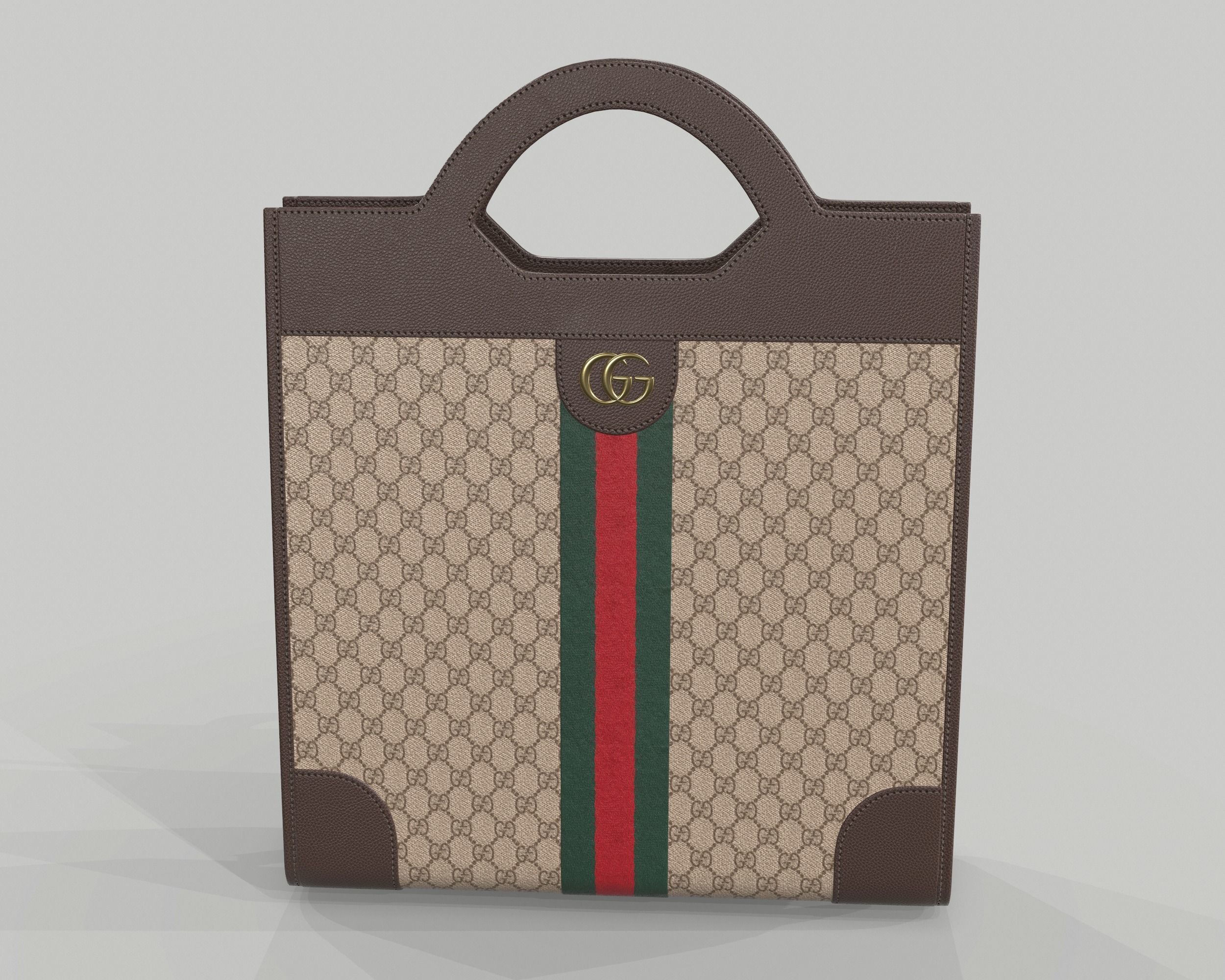 3D model Gucci Ophidia GG top handle bag tote VR / AR / low-poly | CGTrader