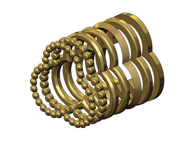 Trefoil shaped frames 3D model 3D printable | CGTrader