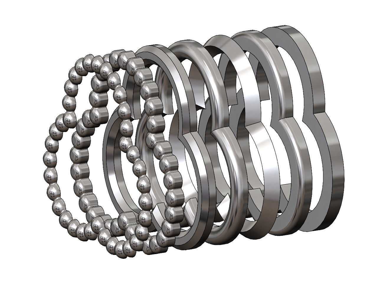 Trefoil shaped frames 3D model 3D printable | CGTrader