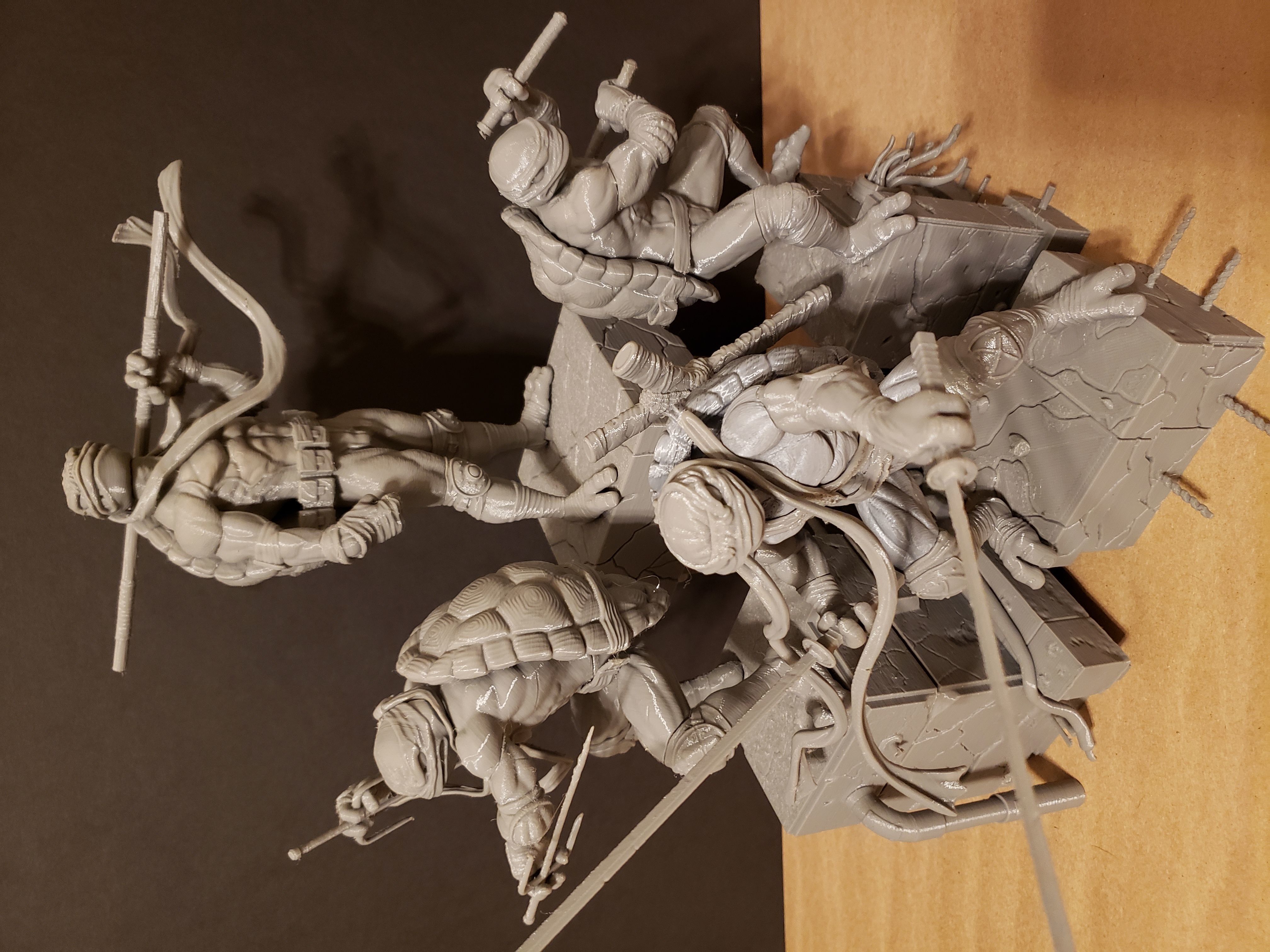Fan Art - TMNT Diorama Set 3D model 3D printable | CGTrader