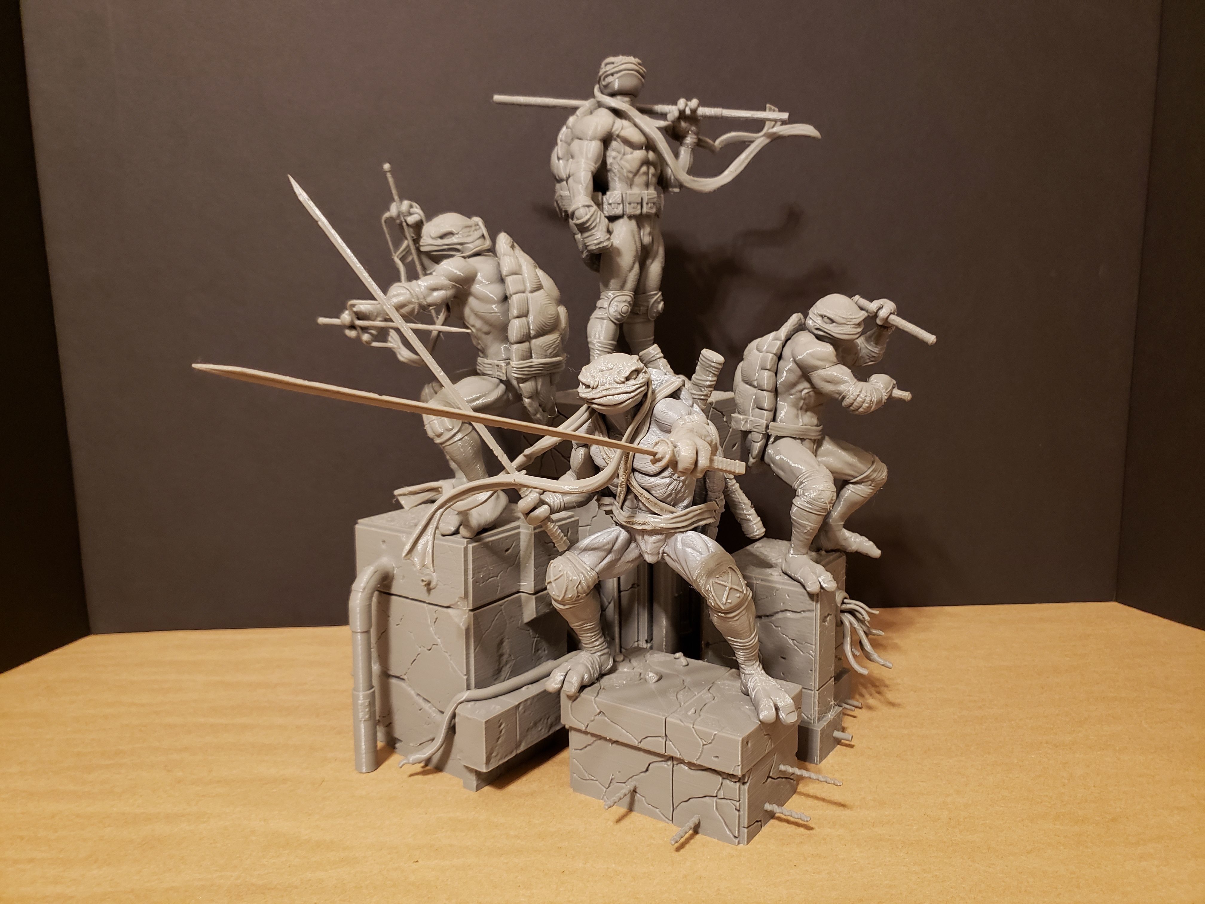 Fan Art - TMNT Diorama Set 3D model 3D printable | CGTrader