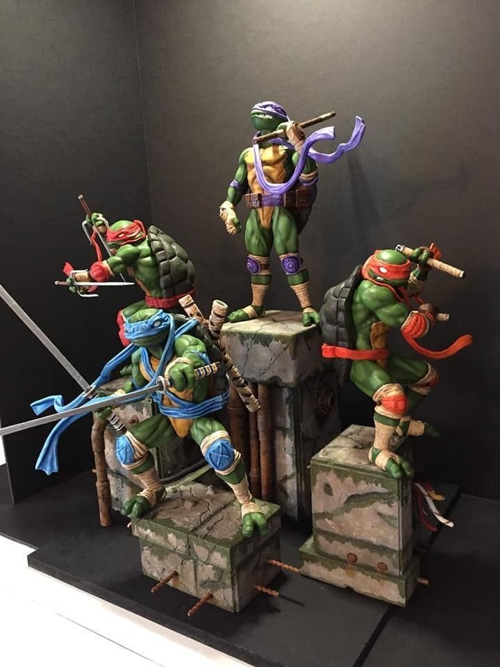 Fan Art - TMNT Diorama Set 3D model 3D printable | CGTrader