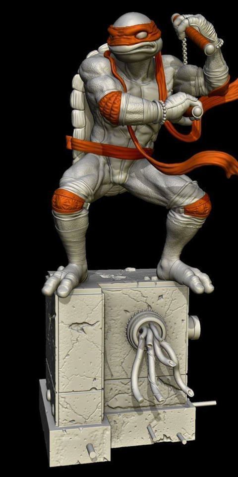 Fan Art - TMNT Diorama Set 3D model 3D printable | CGTrader