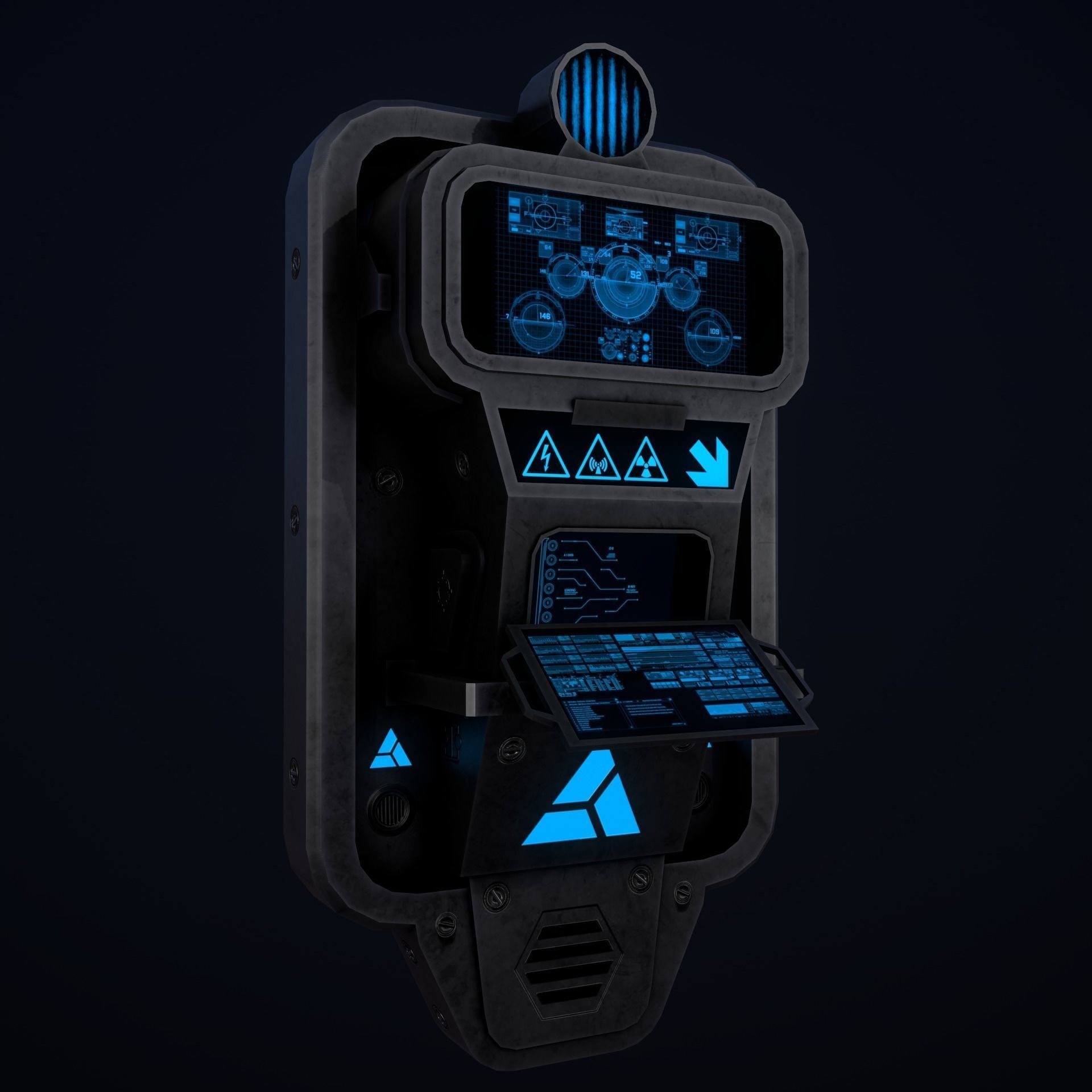 Sci-Fi Console-Computer Pack 3D Model Collection | CGTrader