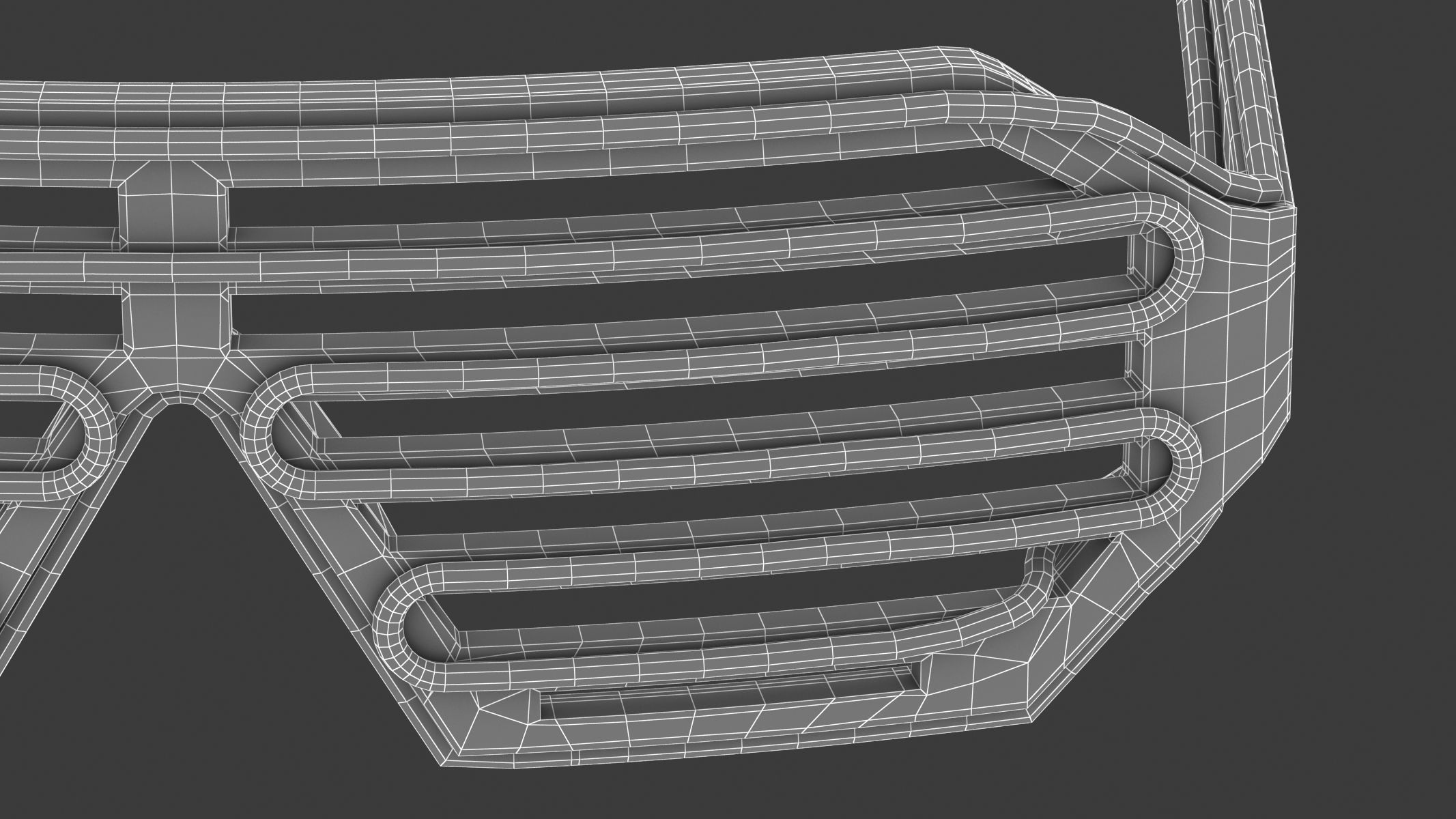 Wire Neon LED Glasses 3D model | CGTrader