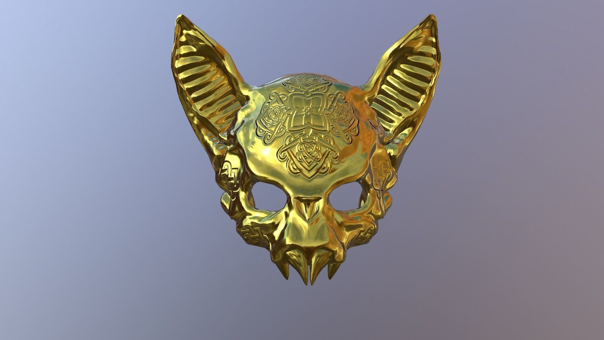 3D model Mask bat VR / AR / low-poly | CGTrader