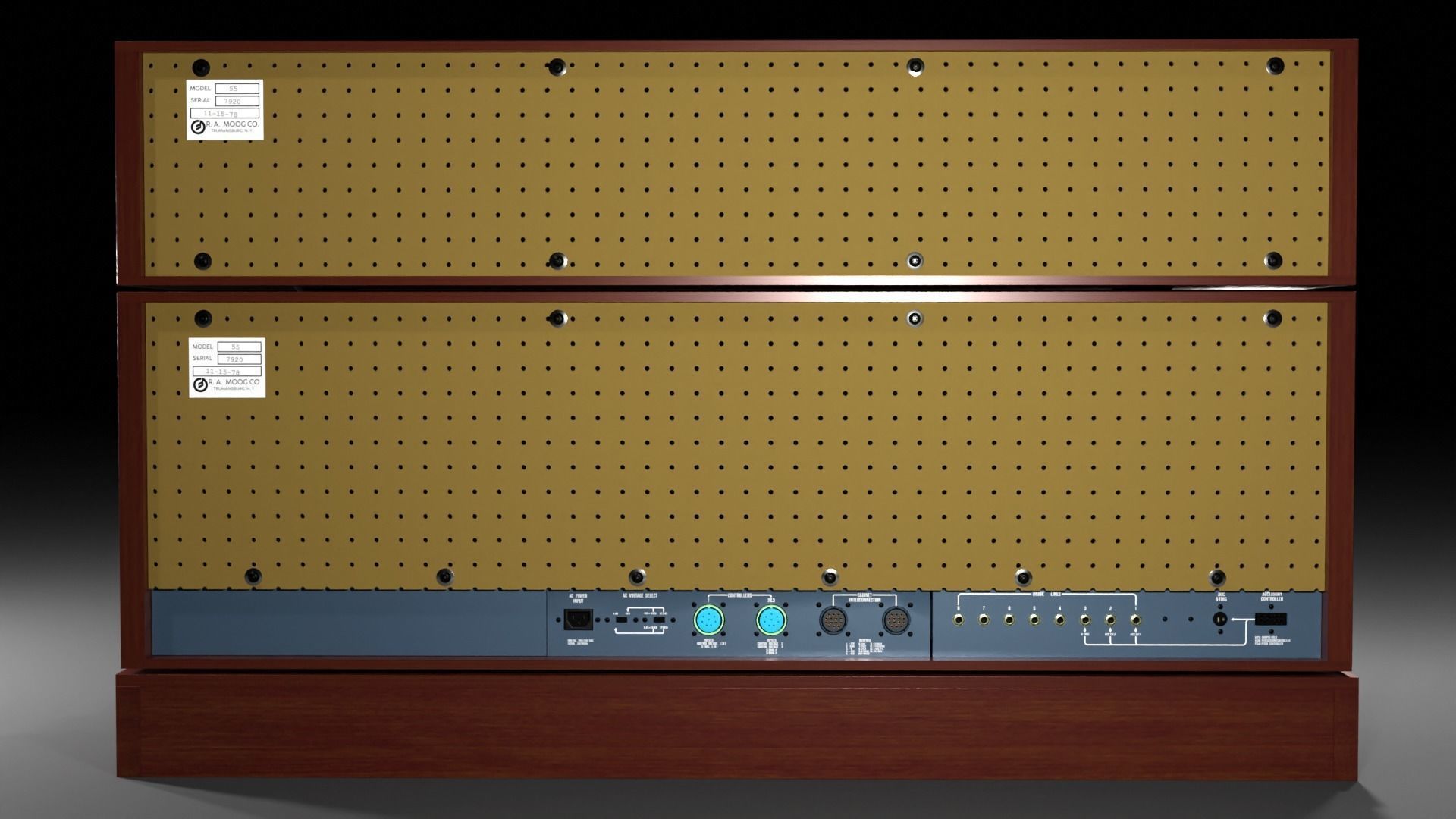 Synthesizer Moog Modular 55 3D model | CGTrader