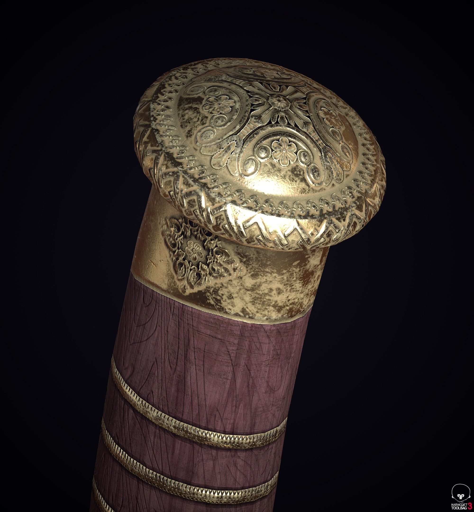 3D model Ancient dagger engraving VR / AR / low-poly | CGTrader