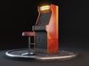3D model 4 Arcade Machines with Chair - Retro - Game Ready VR / AR ...